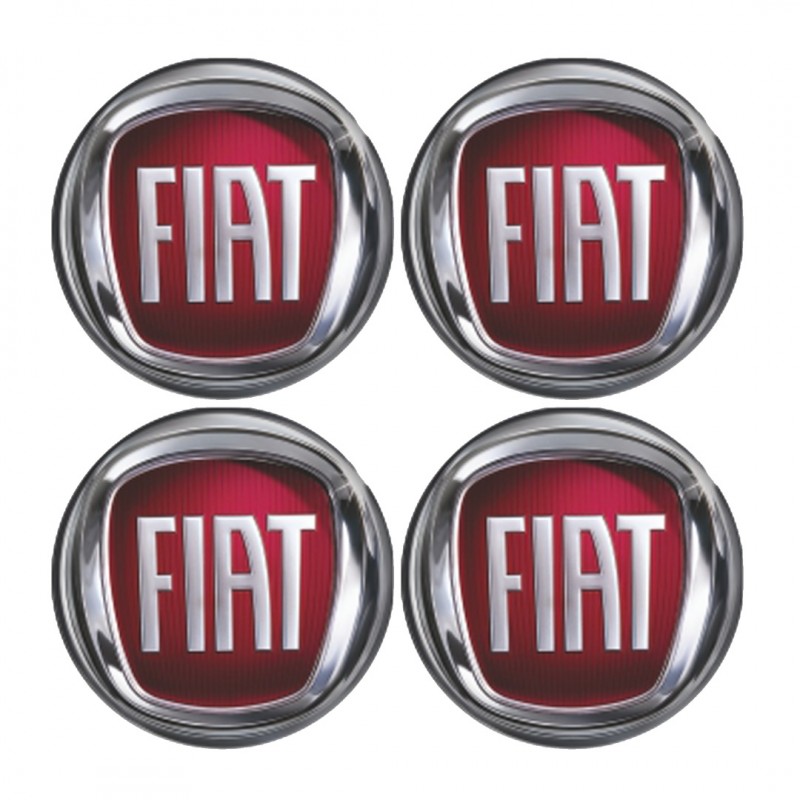 FIAT ΑΥΤΟΚΟΛΛΗΤΑ ΖΑΝΤΩΝ 6 cm ΚΟΚΚΙΝΟ/ΓΚΡΙ ΜΕ ΕΠΙΚΑΛΥΨΗ ΣΜΑΛΤΟΥ - 4 ΤΕΜ.