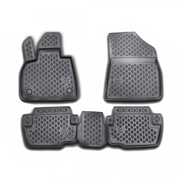 CITROEN DS5 12/11+ ΠΑΤ.ΜΑΡΚ.ΛΑΣΤΙΧΟ ΣΚΑΦΑΚΙΑ (ΑΝΘΡΑΚΙ/ΣΚΟΥΡΟ ΓΚΡΙ) - 4 ΤΕΜ.
