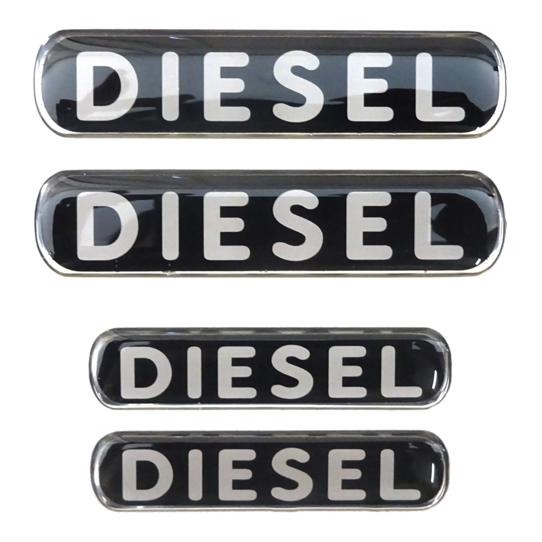 DIESEL ΑΥΤΟΚΟΛΛΗΤΑ 7,7 Χ 1,8 cm / 6 x 1,4 cm ΜΑΥΡΟ/ΧΡΩΜΙΟ ΜΕ ΕΠΙΚΑΛΥΨΗ ...