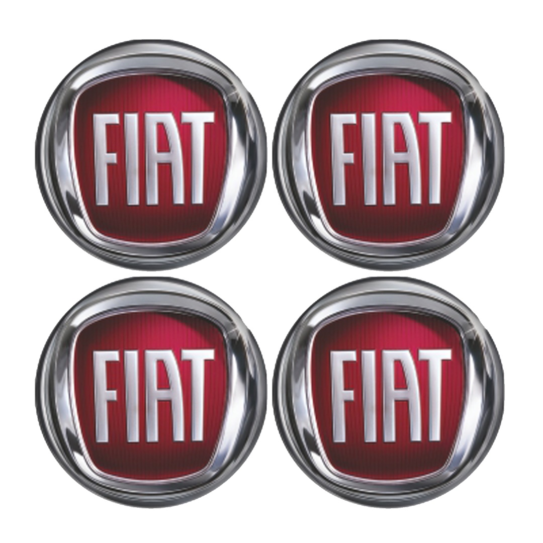 FIAT ΑΥΤΟΚΟΛΛΗΤΑ ΖΑΝΤΩΝ 6 cm ΚΟΚΚΙΝΟ/ΓΚΡΙ ΜΕ ΕΠΙΚΑΛΥΨΗ ΣΜΑΛΤΟΥ - 4 ΤΕΜ.