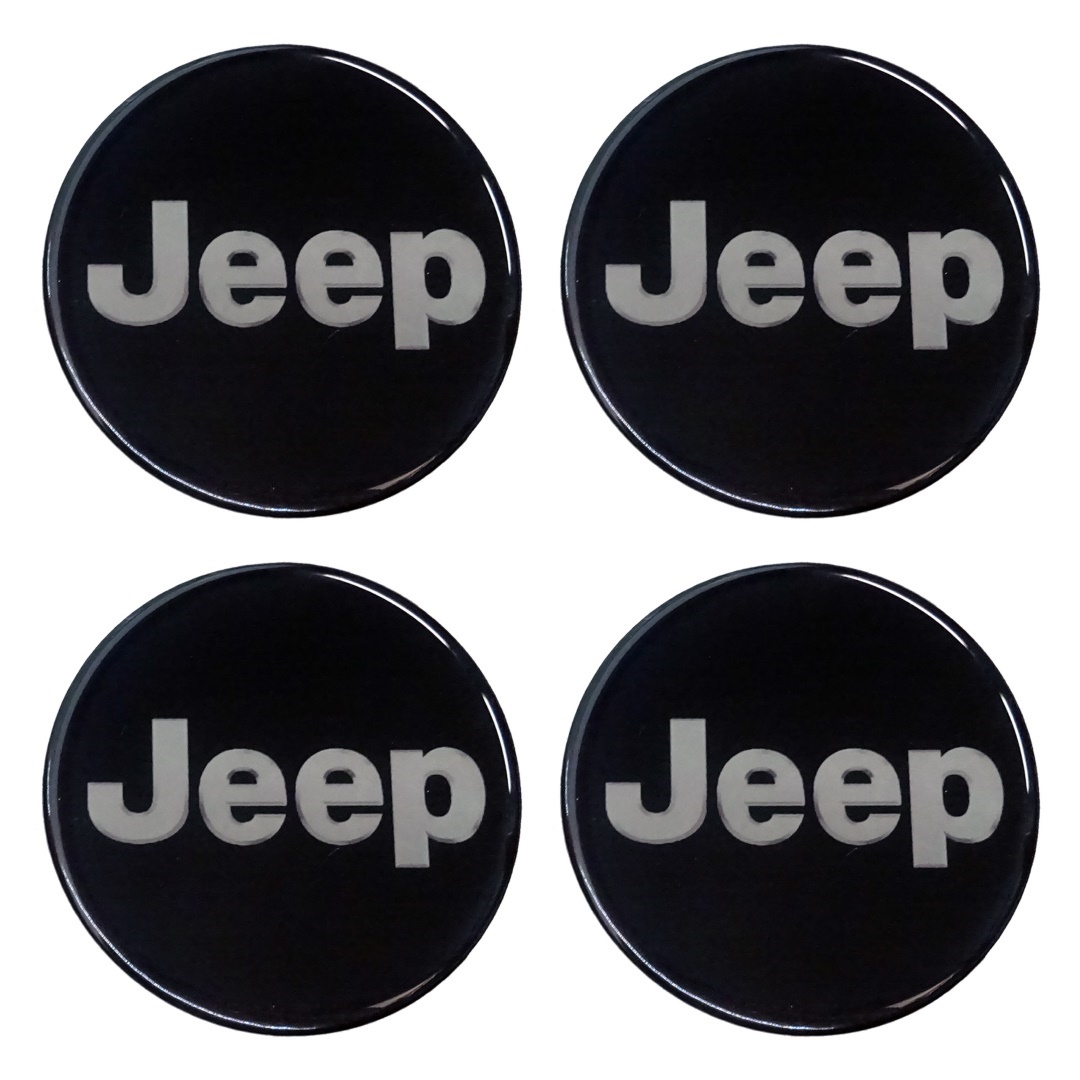 JEEP ΑΥΤΟΚΟΛΛΗΤΑ ΣΗΜΑΤΑ ΖΑΝΤΩΝ 5,5 cm ΜΑΥΡΟ/ΧΡΩΜΙΟ ΜΕ ΕΠΙΚΑΛΥΨΗ ΣΜΑΛΤΟΥ ...