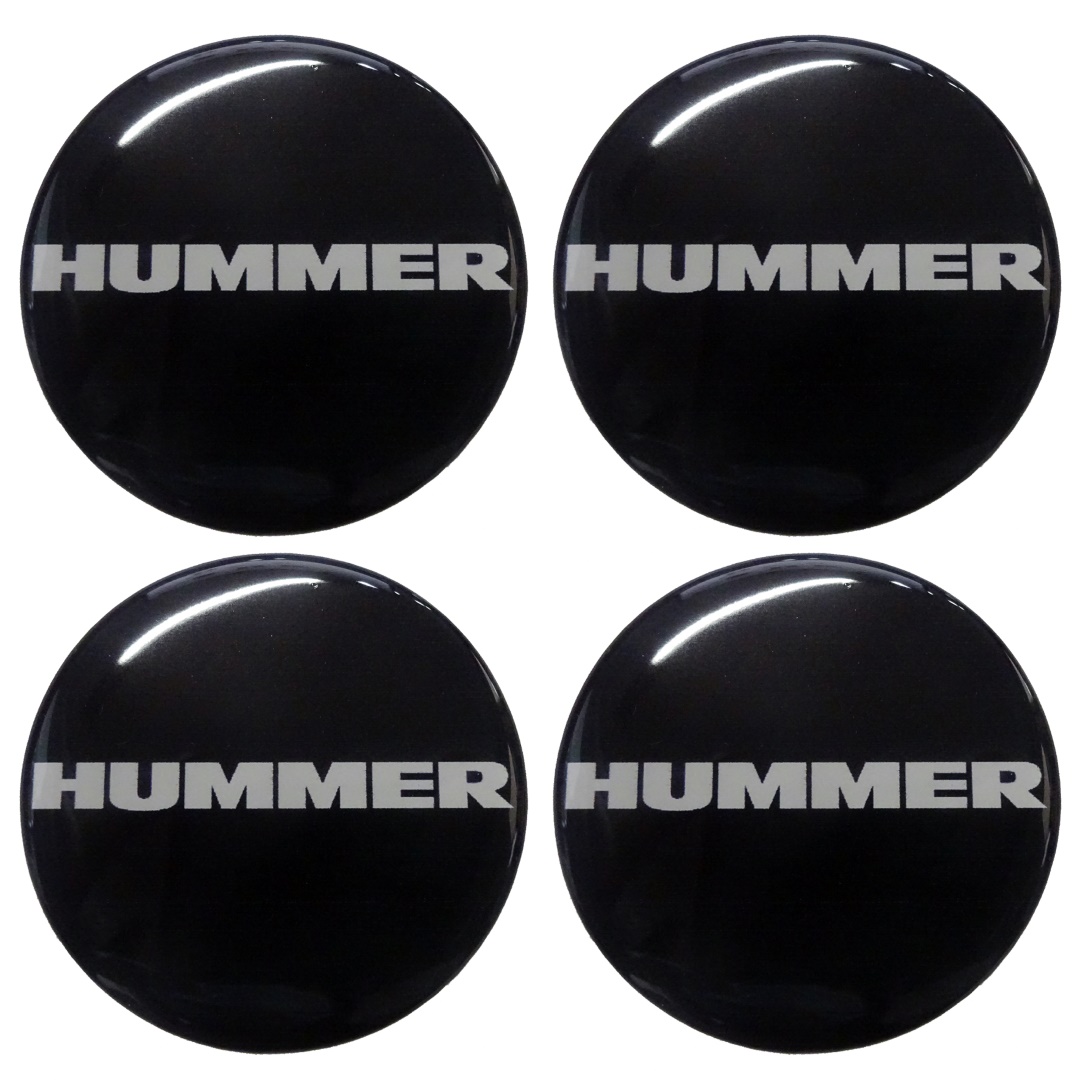HUMMER ΑΥΤΟΚΟΛΛΗΤΑ ΣΗΜΑΤΑ ΖΑΝΤΩΝ 6 cm ΜΑΥΡΑ ΜΕ ΕΠΙΚΑΛΥΨΗ ΣΜΑΛΤΟΥ - 4 ΤΕΜ.
