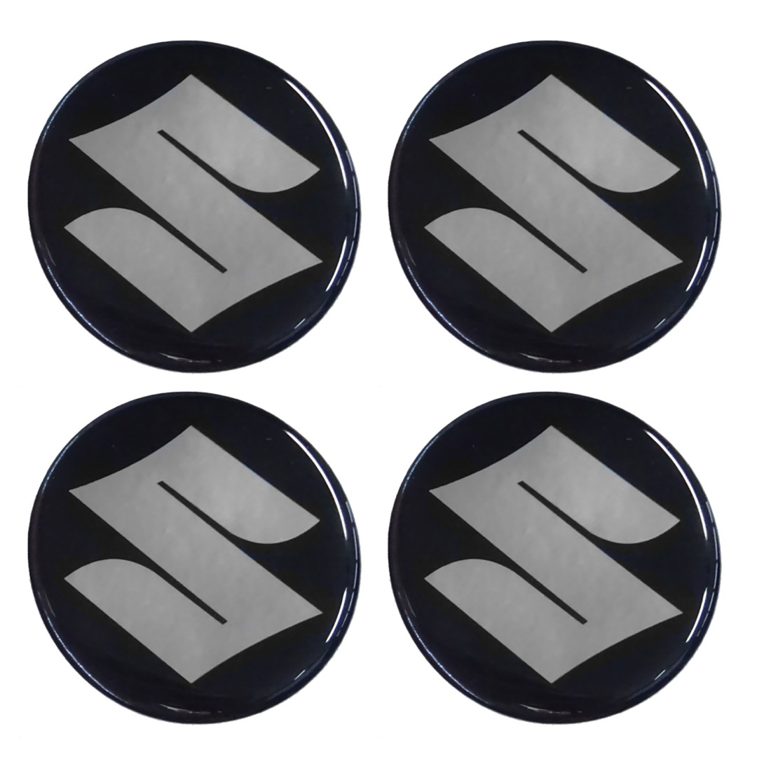 SUZUKI ΑΥΤΟΚΟΛΛΗΤΑ ΣΗΜΑΤΑ ΖΑΝΤΩΝ 5,5 cm ΜΑΥΡΟ/ΧΡΩΜΙΟ ΜΕ ΕΠΙΚΑΛΥΨΗ ...