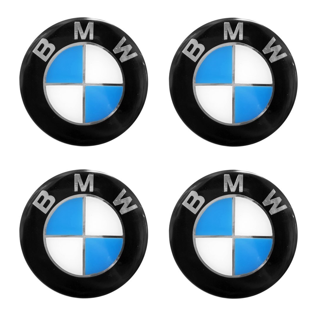 BMW ΑΥΤΟΚΟΛΛΗΤΑ ΣΗΜΑΤΑ ΖΑΝΤΩΝ 5,5 cm ΜΑΥΡΟ/ΓΑΛΑΖΙΟ/ΧΡΩΜΙΟ ΜΕ ΕΠΙΚΑΛΥΨΗ ...