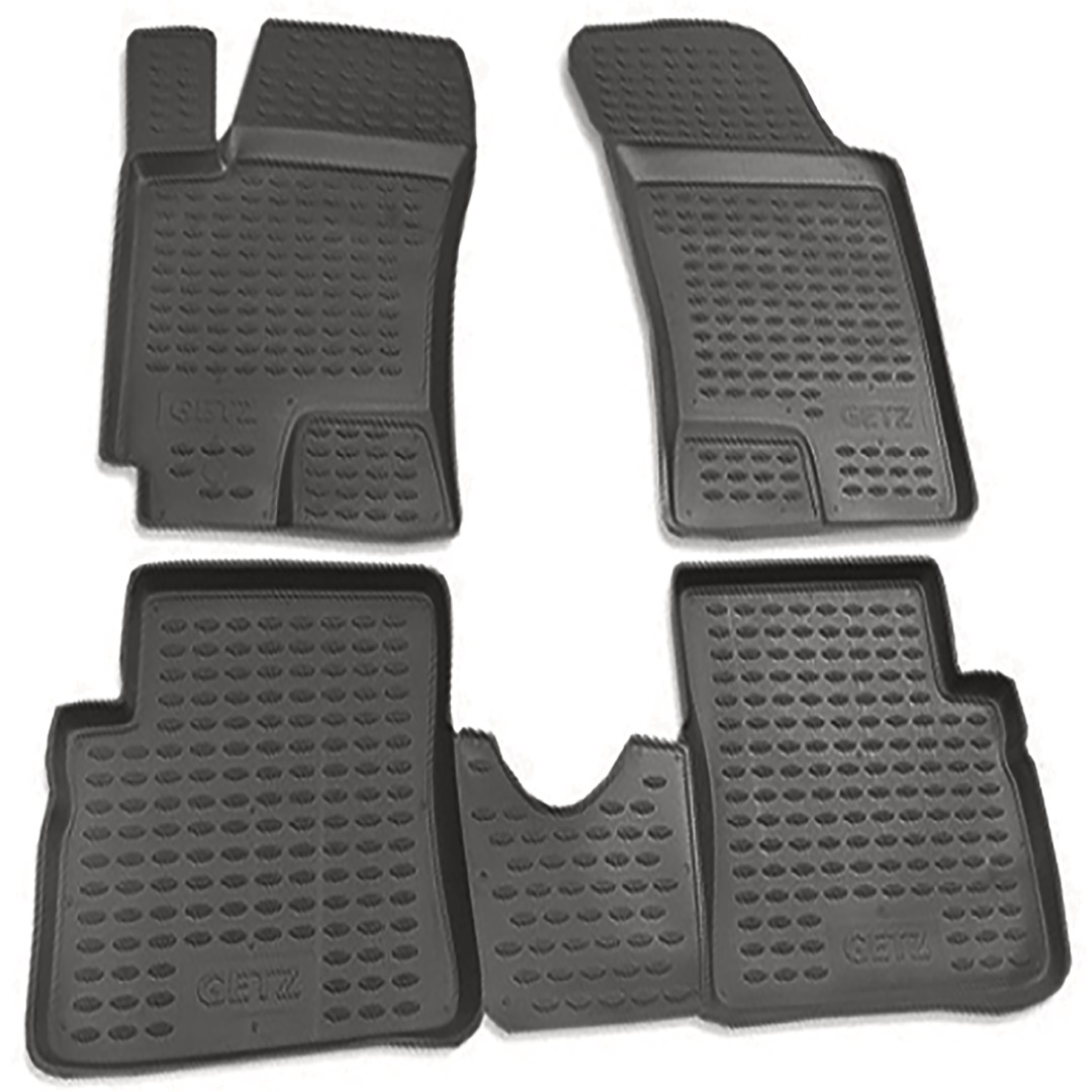 HYUNDAI GETZ 09/2002-03/2008 ΠΑΤ.ΜΑΡΚ.ΛΑΣΤΙΧΟ ΣΚΑΦΑΚΙΑ (ΑΝΘΡΑΚΙ/ΣΚΟΥΡΟ ...