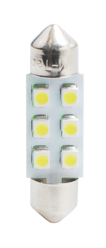 ΛΑΜΠΑΚΙΑ ΠΛΑΦΟΝΙΕΡΑΣ C5W/C10W 12V 0,48W SV8,5 36mm LED 6xSMD3528 ...