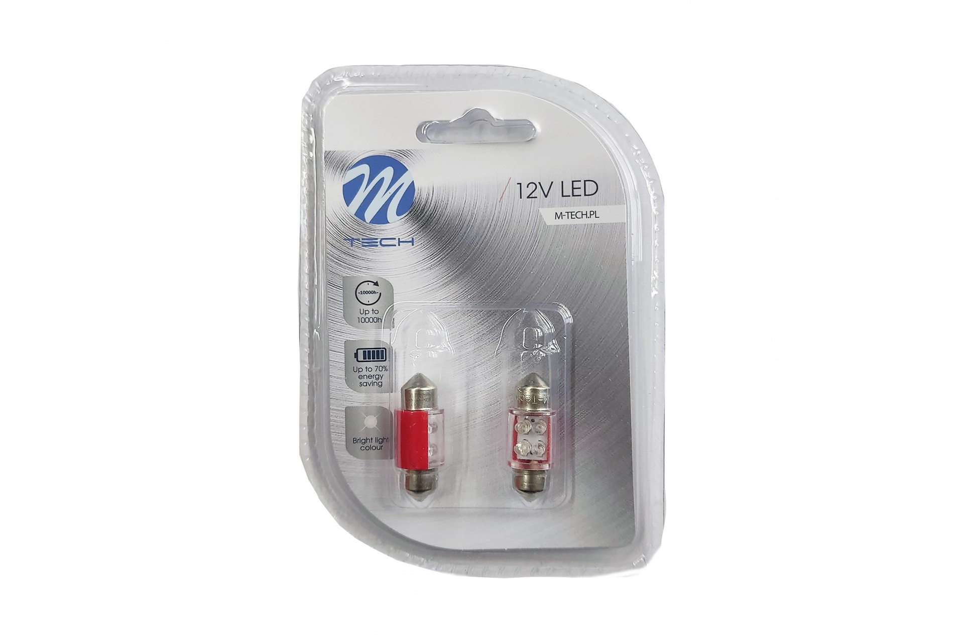 ΛΑΜΠΑΚΙΑ ΠΛΑΦΟΝΙΕΡΑΣ C5W/C10W 12V 0,49W SV8,5 31mm LED 4xFlux 3mm ...