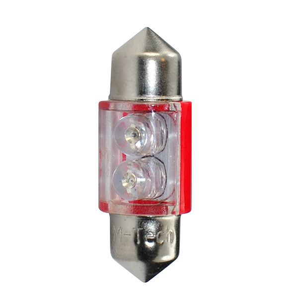 ΛΑΜΠΑΚΙΑ ΠΛΑΦΟΝΙΕΡΑΣ C5W/C10W 12V 0,26W SV8,5 31mm LED 2xFlux 3mm ...