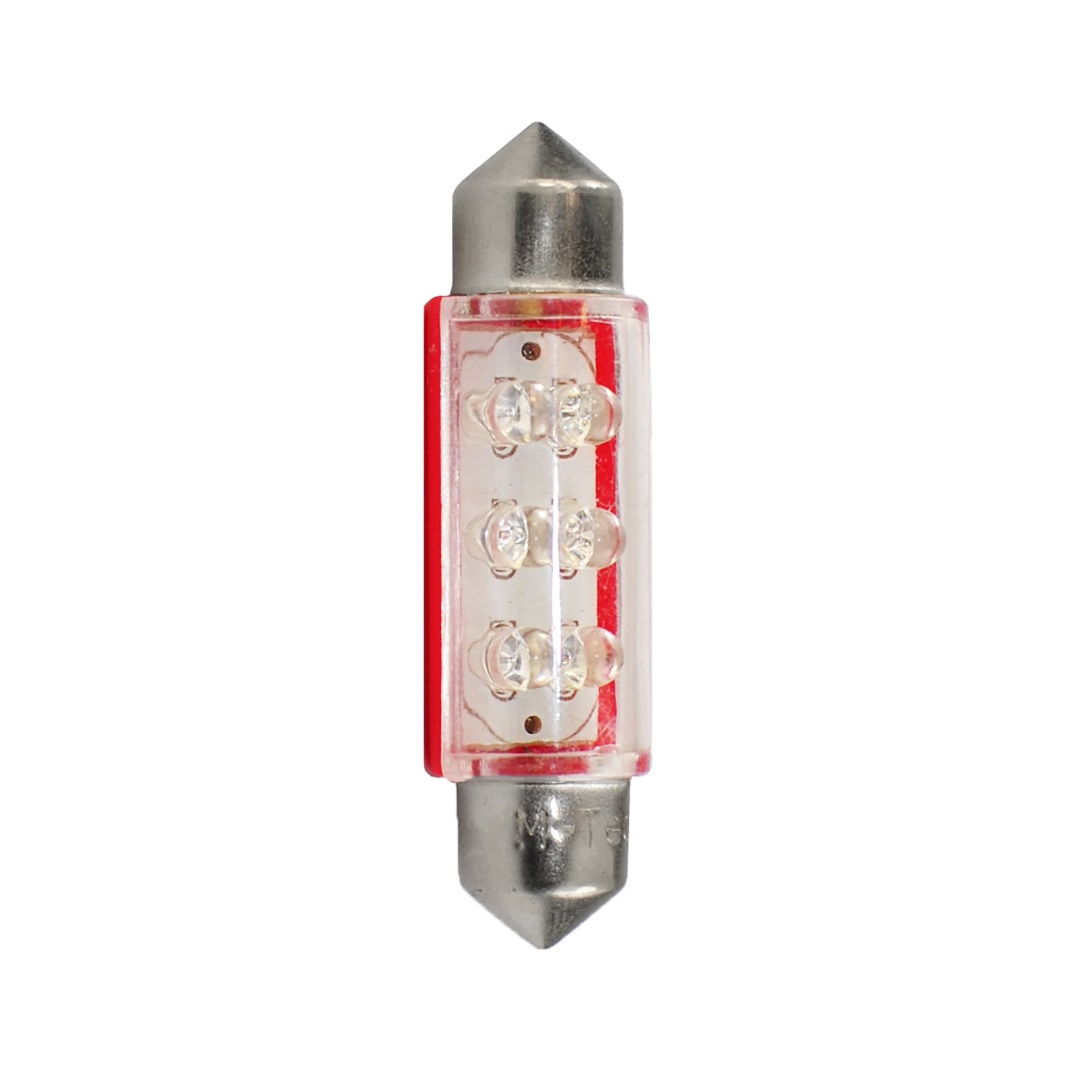 ΛΑΜΠΑΚΙΑ ΠΛΑΦΟΝΙΕΡΑΣ C5W/C10W 12V 0,66W SV8,5 41mm LED 6xFlux 3mm ...