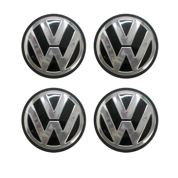 VW ΤΑΠΕΣ ΚΕΝΤΡΟΥ ΖΑΝΤΑΣ ΜΑΥΡΟ/ΧΡΩΜΙΟ ΚΟΥΜΠΩΤΕΣ (ΕΣΩΤΕΡ. 56mm ΚΑΙ ΕΞΩΤΕΡ ...
