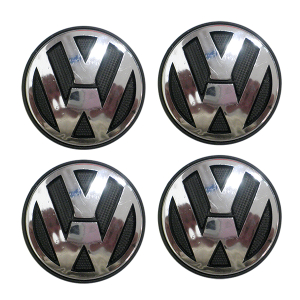 VW ΤΑΠΕΣ ΚΕΝΤΡΟΥ ΖΑΝΤΑΣ ΜΑΥΡΟ/ΧΡΩΜΙΟ ΣΑΓΡΕ ΚΟΥΜΠΩΤΕΣ 4ΤΕΜ.